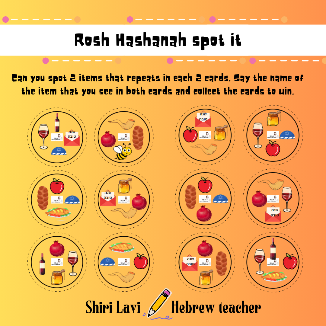 Rosh Hashanah spot it – Lee Laa Lou
