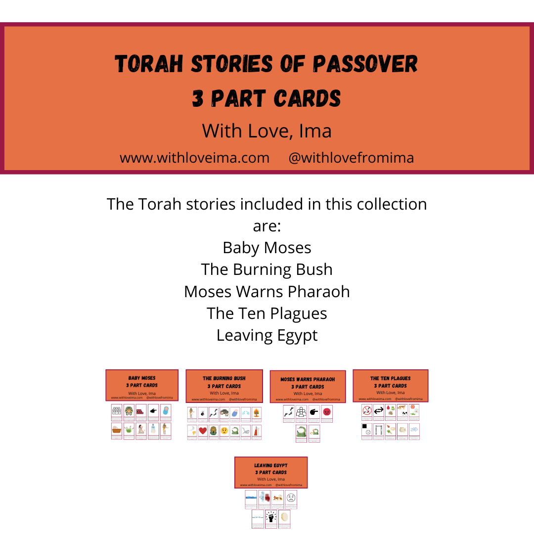 Torah Stories of Passover 3 Part Cards – Lee Laa Lou