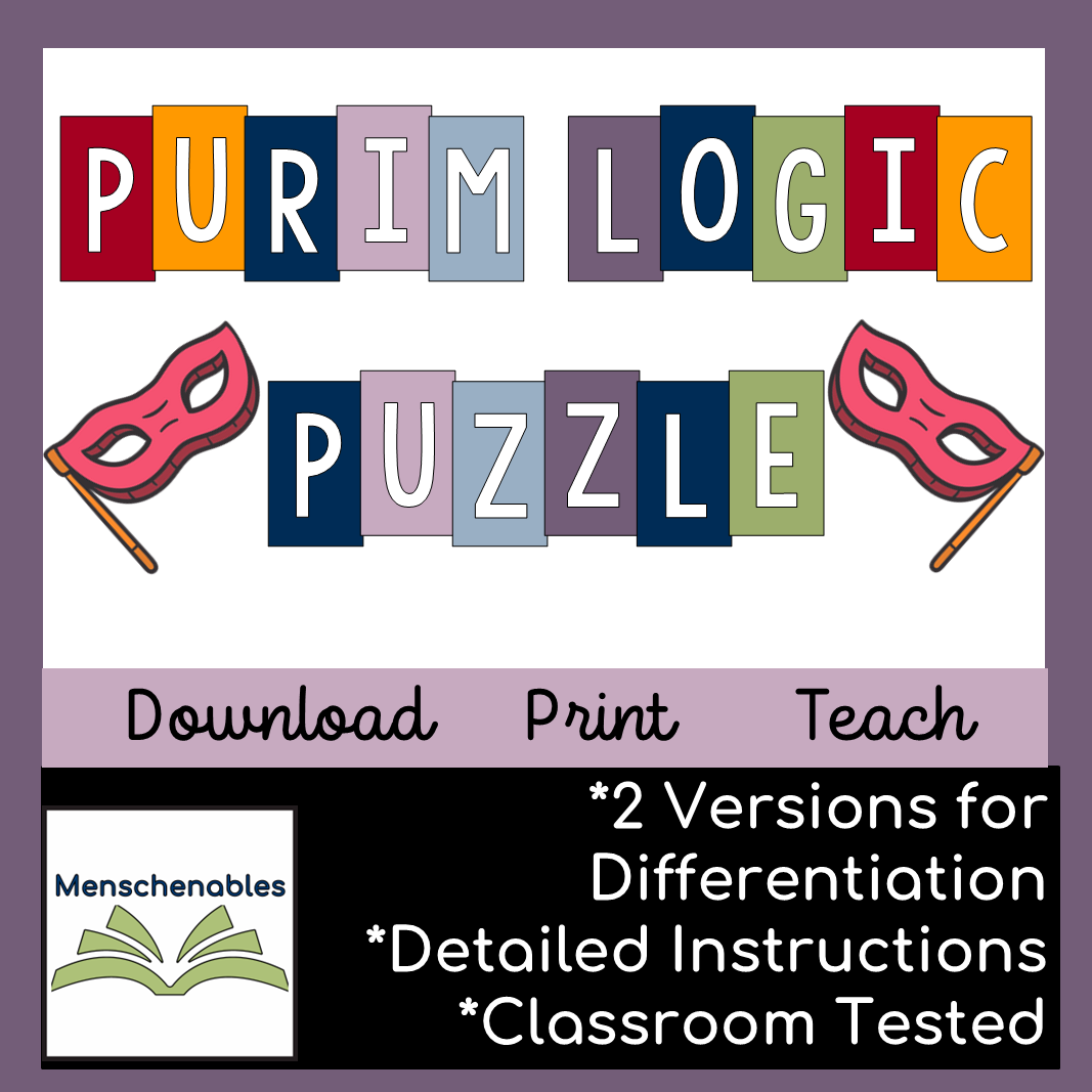 Purim Logic Puzzle – Lee Laa Lou