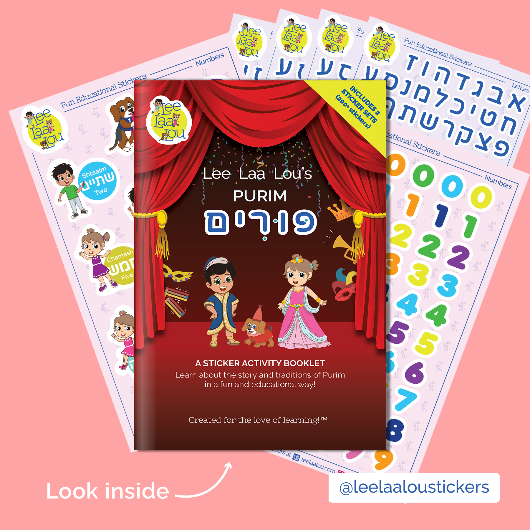 Purim Sticker Activity Booklet – Lee Laa Lou